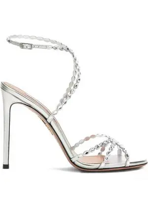 Aquazzura Silver Heels